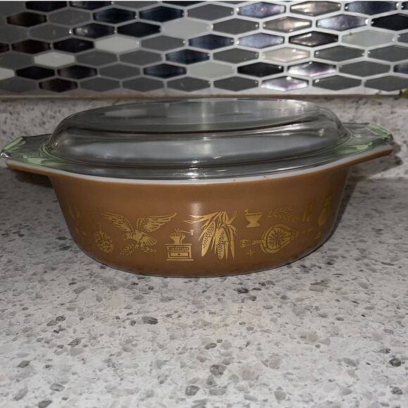 Pyrex | Kitchen | Vintage Pyrex Americana 12 Qt Casserole Dish Lid 43 ...